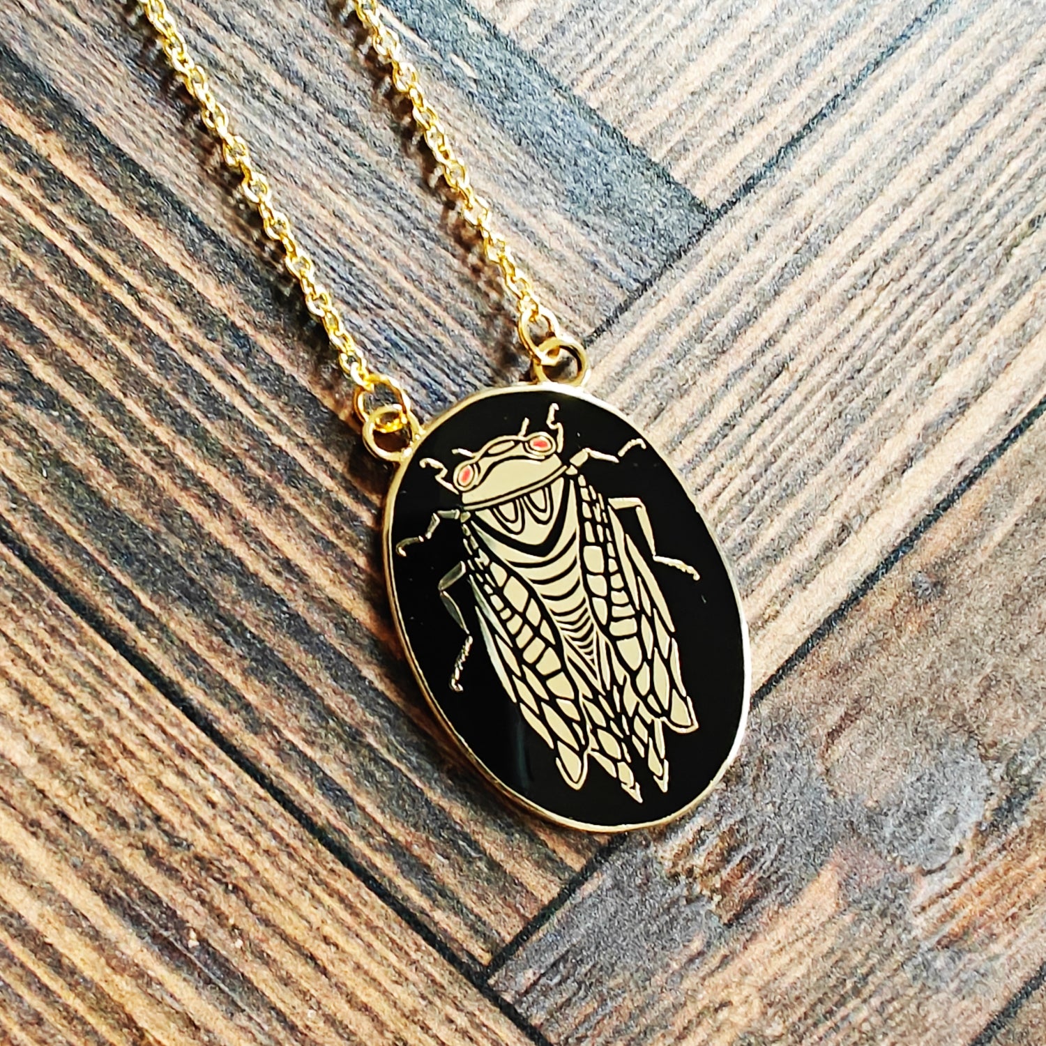 Cicada Necklace | Big Mitten Linocuts